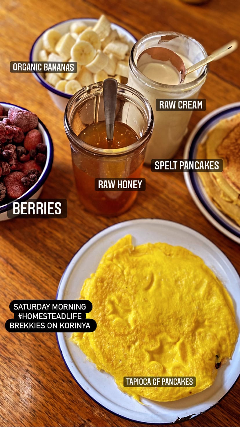 Pancakes! Basic GF blend – Korinya Farm Gate